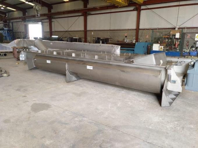 Interlayer Cooled Screw Auger Conveyor - Food Grade & Customizable