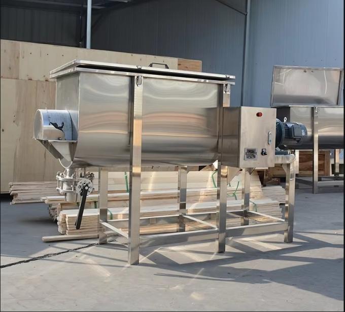 300Kg SUS304 Food Pharmacy Horizontal Ribbon Mixer Chemical ...