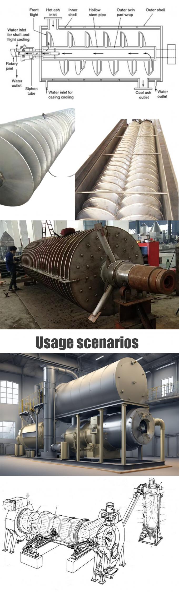 Hollow Blade Heated Screw Conveyor