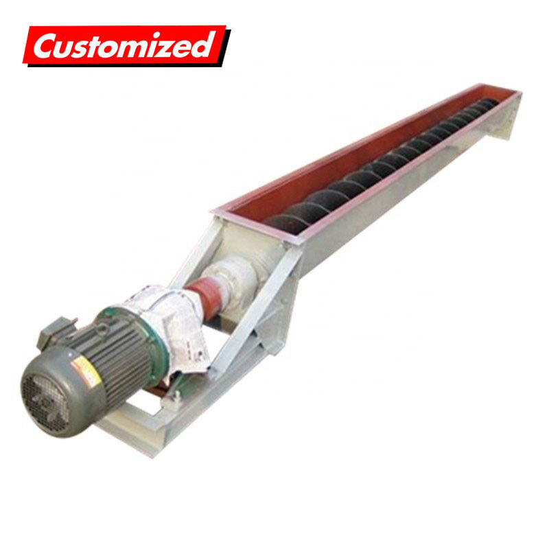2024 U-Shaped Steel Screw Auger Conveyor with Motor Bearing Gear ...