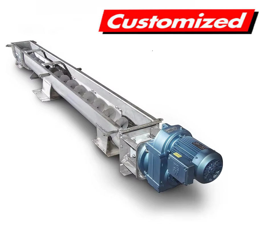 Auger Blade Screw Conveyor Parts OEM Custom Shaftless U Shape Screw ...