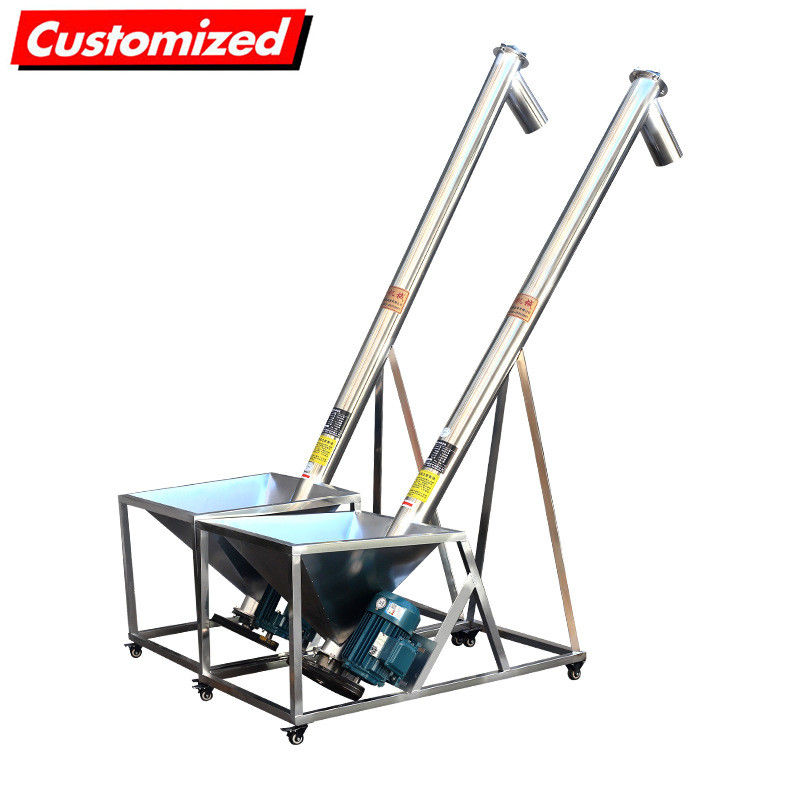 Custom Conveying System Stainless Steel Flexible Screw Auger Feeder For ...