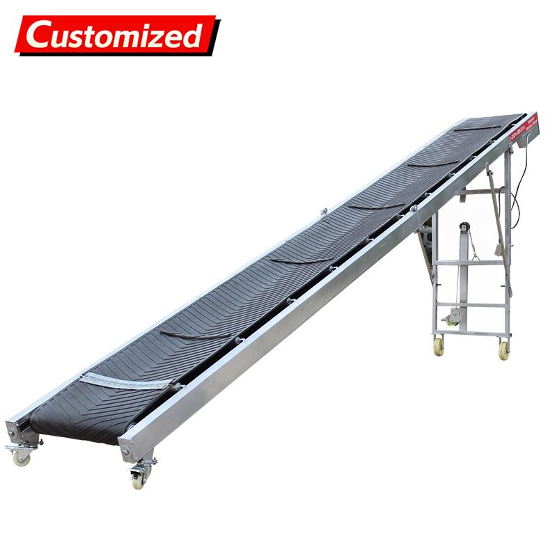 High Quality Folding Industrial Inclined Belt Conveyor Mobile conveyor ...