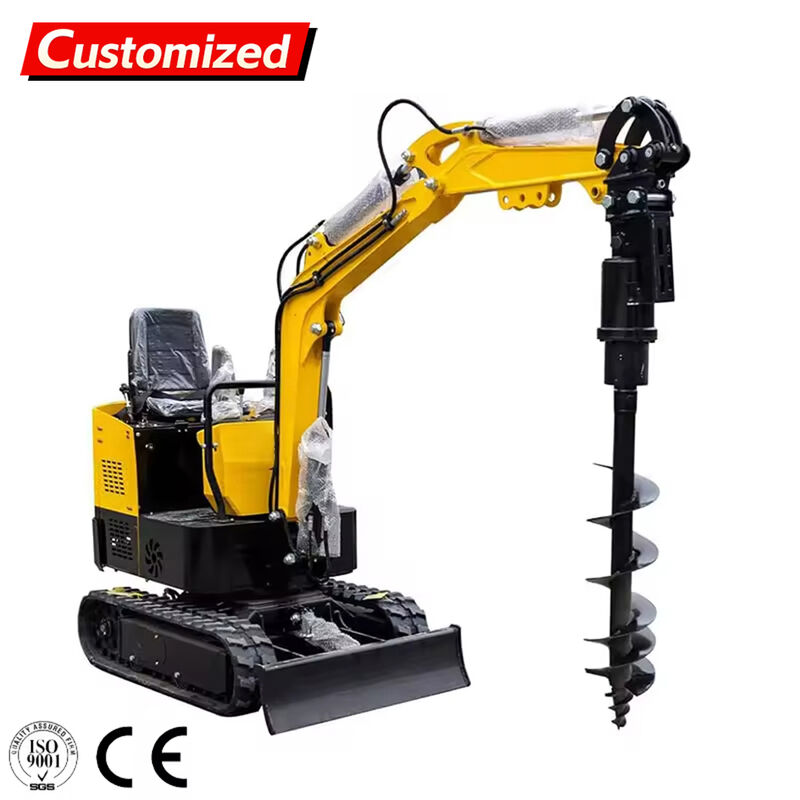 Custom Screw Pile Driver & Deep Hole Drilling Rig for Excavators