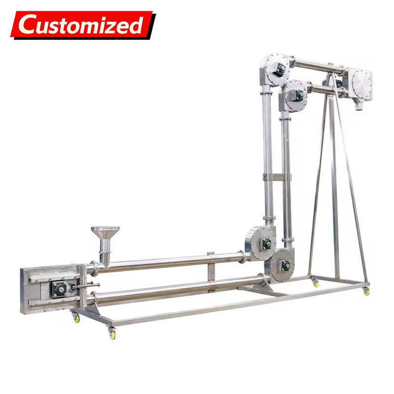 Fully Enclosed Dust-Free Chain Conveyor for Powder Transport
