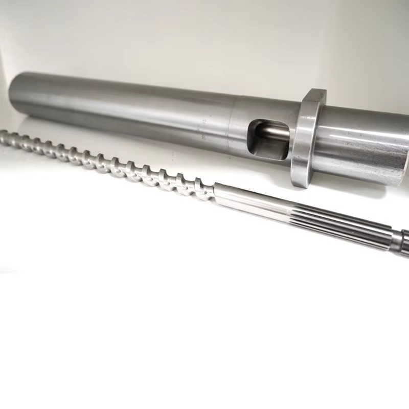 2025 Custom Stainless Steel Alloy Single Twin Extruder Screw Barrel ...