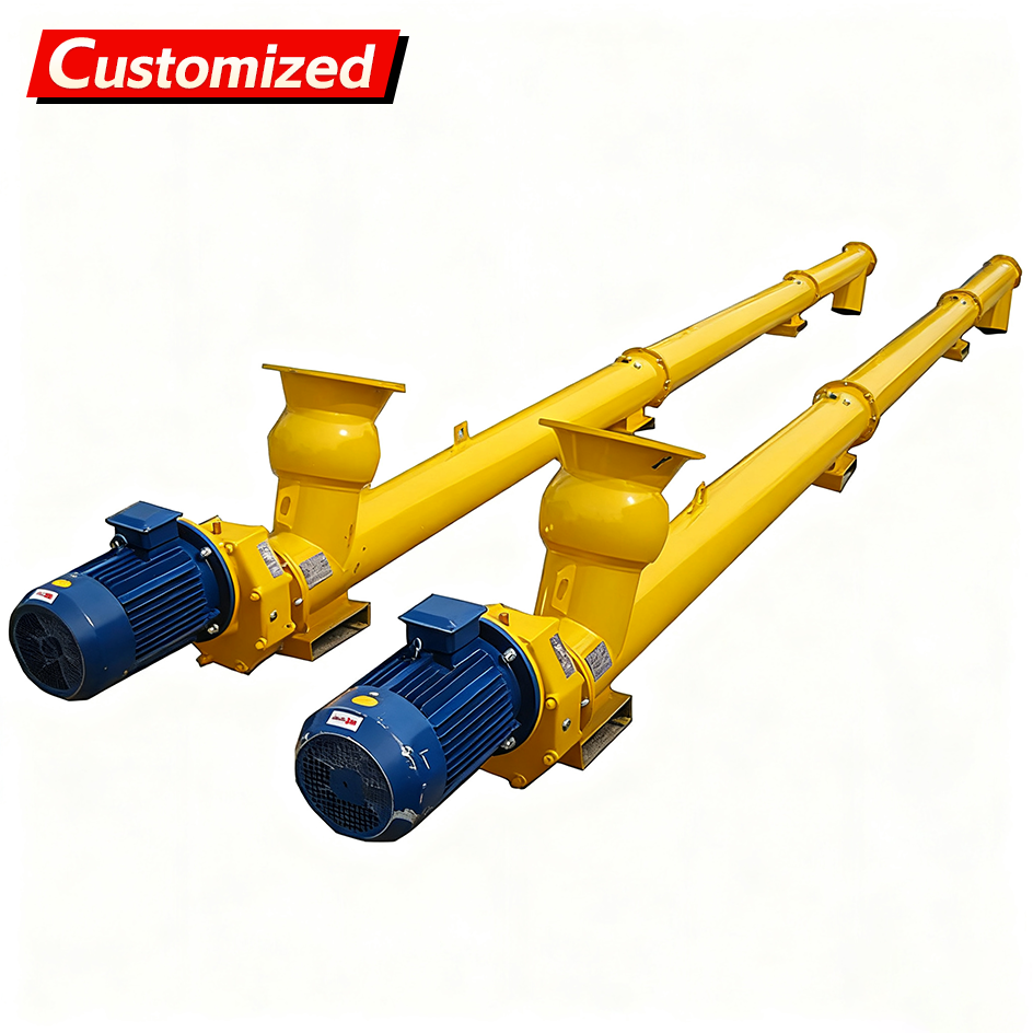 Custom Auger Conveyor Systems Cement silo discharge Manufacturer ...