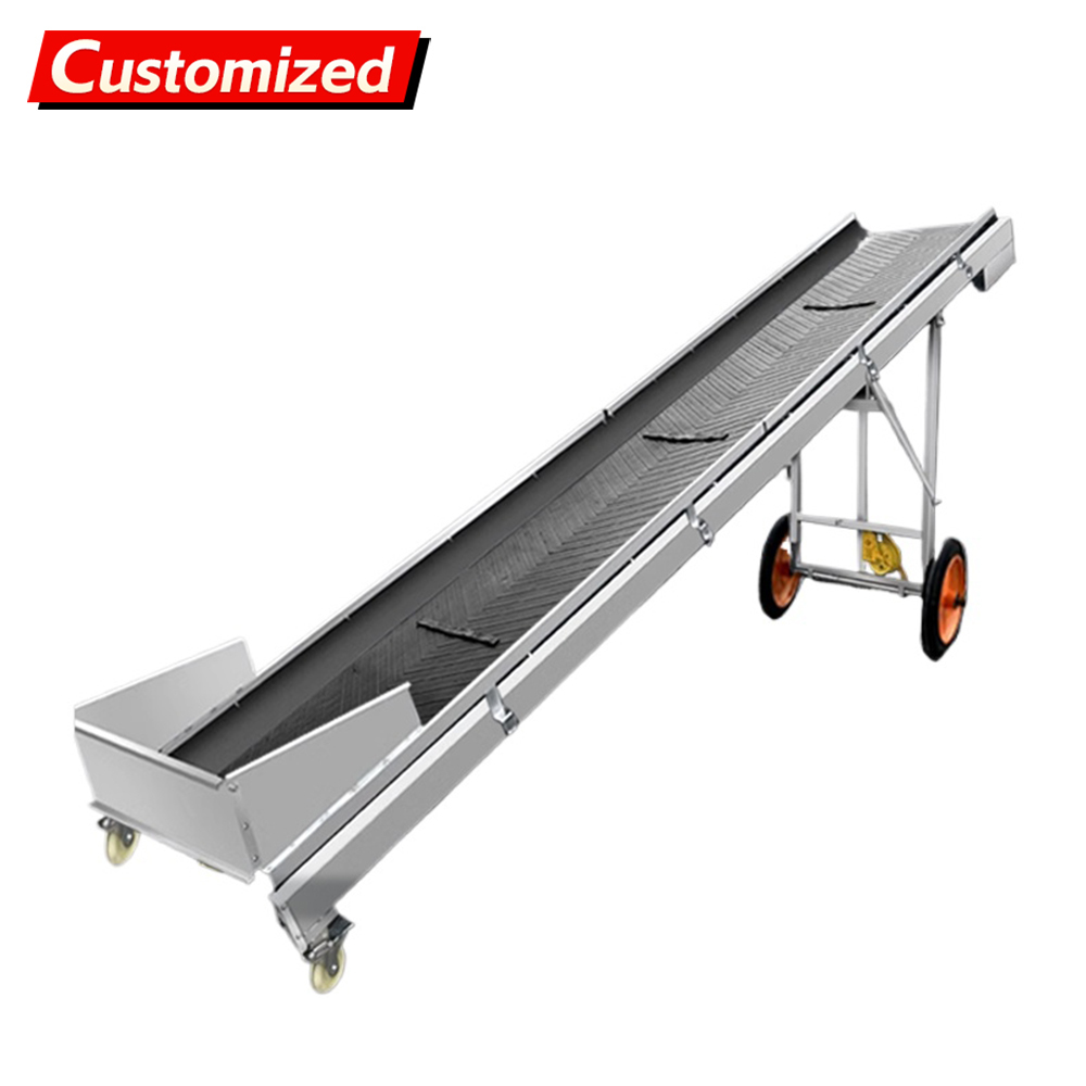 Foldable Stainless Steel Mobile Belt Conveyor